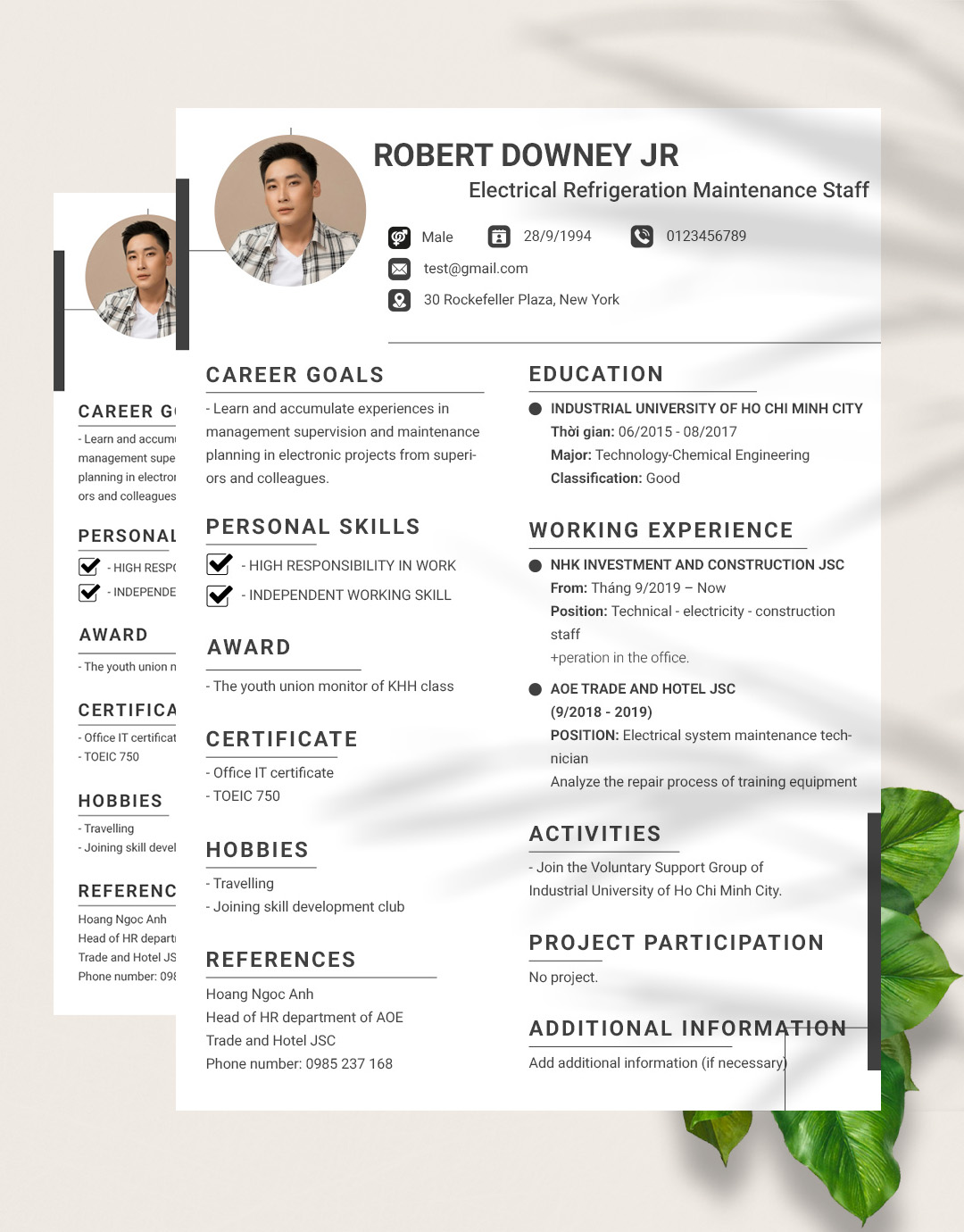 Tạo CV tiếng Anh chuyên nghiệp, tải mẫu CV miễn phí